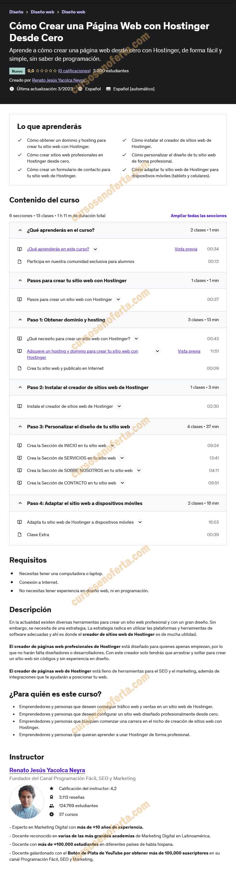 Cómo Crear una Página Web con Hostinger Desde Cero - cursosenoferta.com